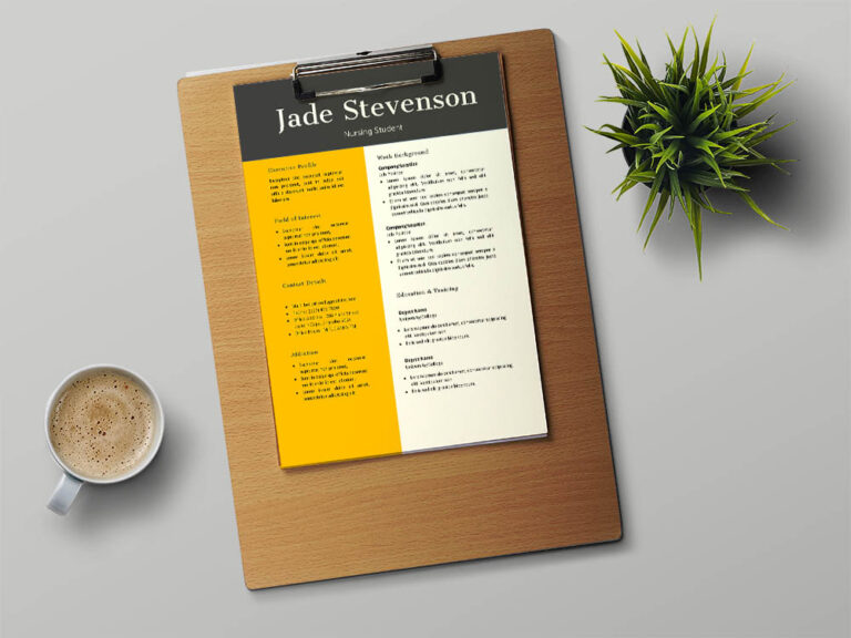 Free ATS Friendly Resume Template for Fresh Graduate