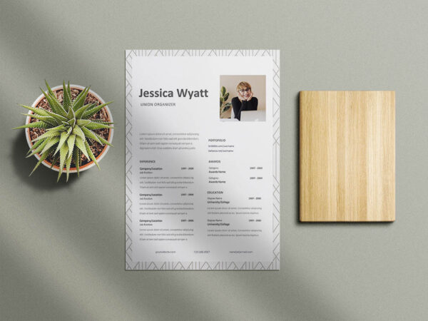 Free Photojournalist Resume Template with Simple Design