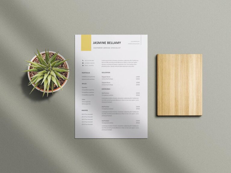 Michael Resume - Free Resume Template with Matching Cover Letter page