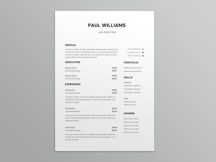 Aman Resume - Free Professional CV/Resume Template with Creative Look