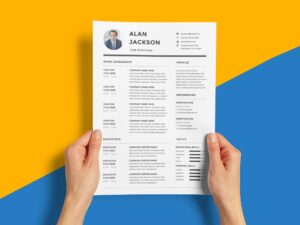 Jason Resume - Free Simple Resume Template In Illustrator Format