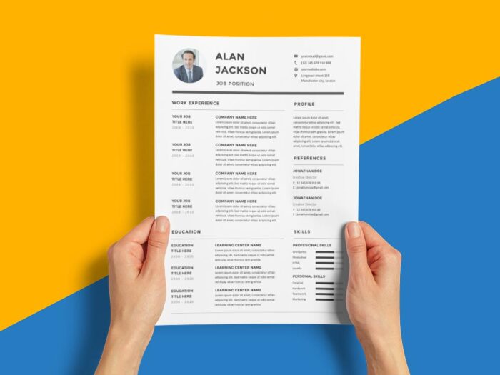 Michael Resume - Free Resume Template with Matching Cover Letter page