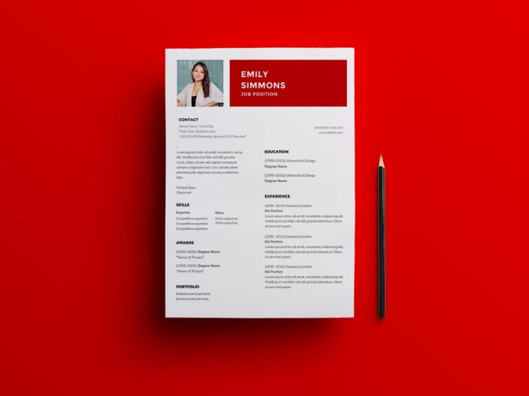 Michael Resume - Free Resume Template with Matching Cover Letter page