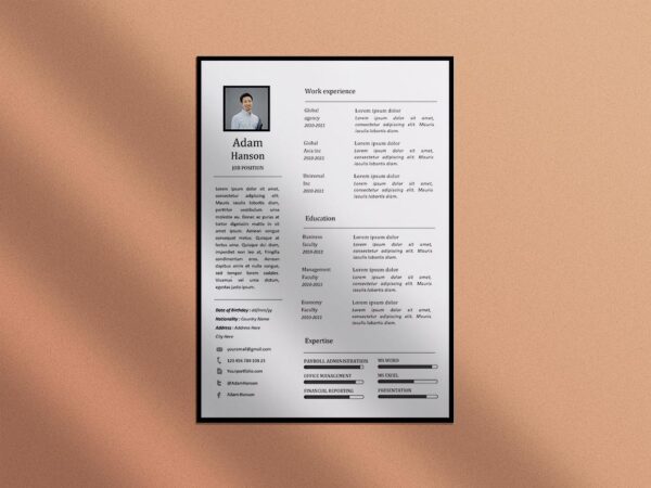 Free Creative Multicolor Resume Template for Any Job Opportunity