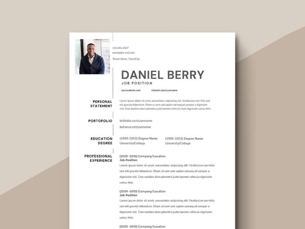 Aman Resume - Free Professional CV/Resume Template with Creative Look