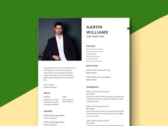 Free Cabin Crew Resume Template for Job Seeker