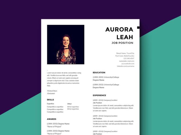 Free ATS Friendly Resume Template for Fresh Graduate