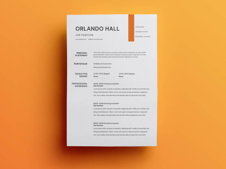 Michael Resume - Free Resume Template with Matching Cover Letter page