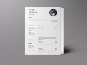 Pool Resume - Free Premium Resume Template with Stylish Design