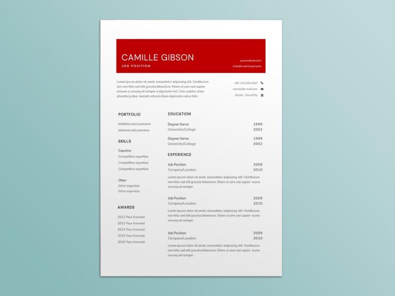 Bryan Resume - Free Clean Yellow Resume Template