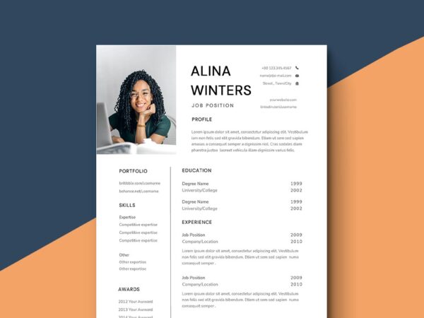 Free Animator Resume Template with Modern and Professional Look