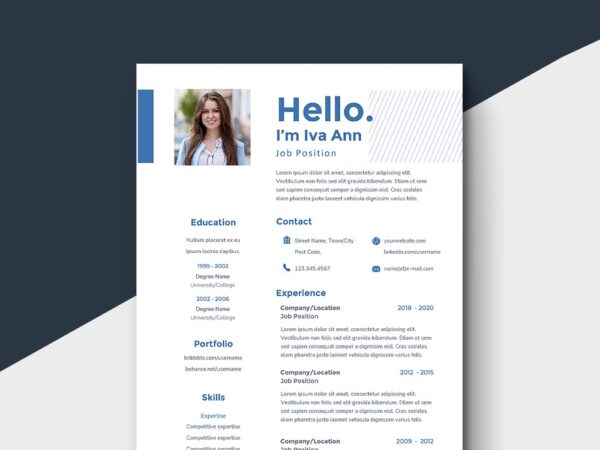 Free Set Designer Resume Template with Clean and Professional Look
