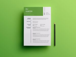 Free Cartoon Resume Template with Creative Design